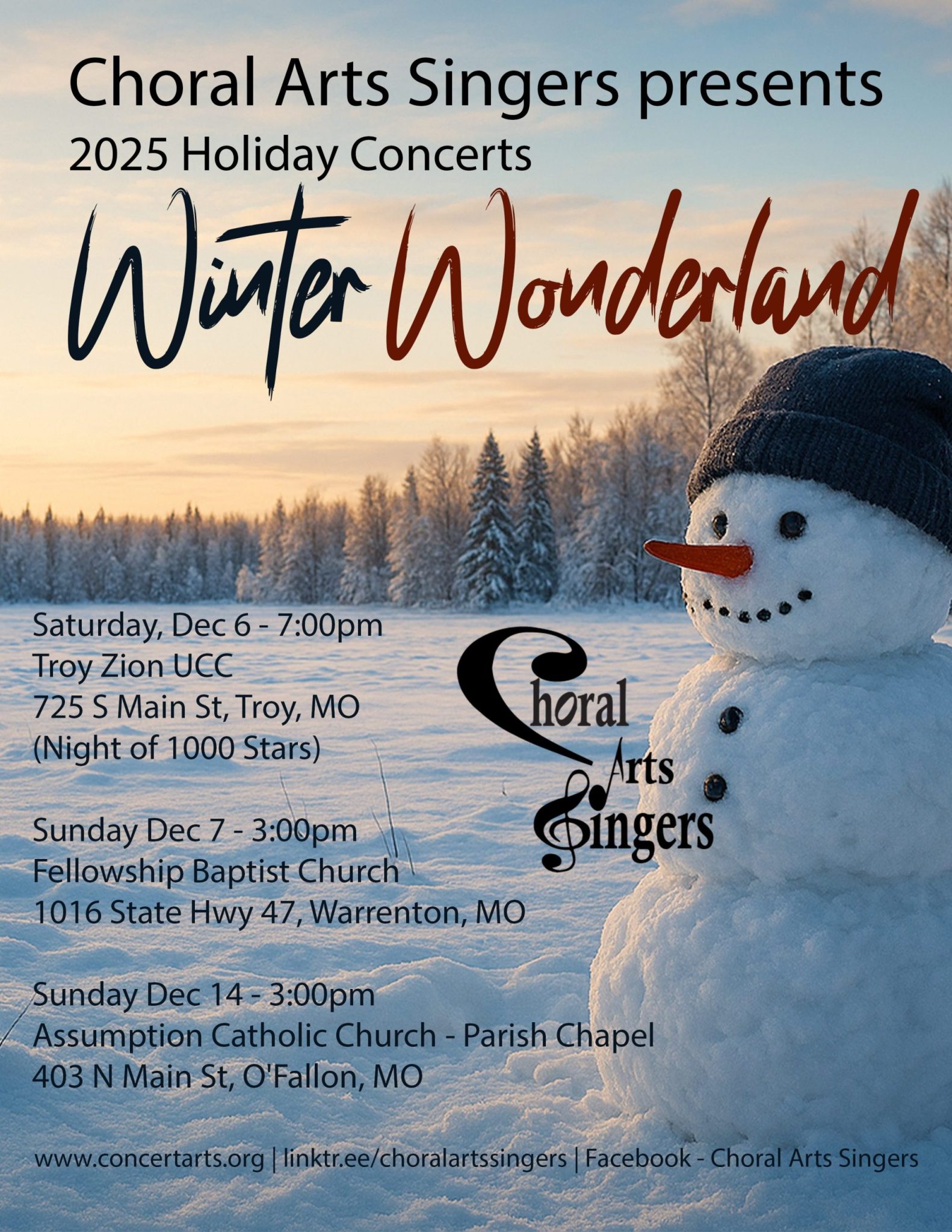 Concerts are this weekend (6th, 7th) and next (14th)! – CAS – Choral ...